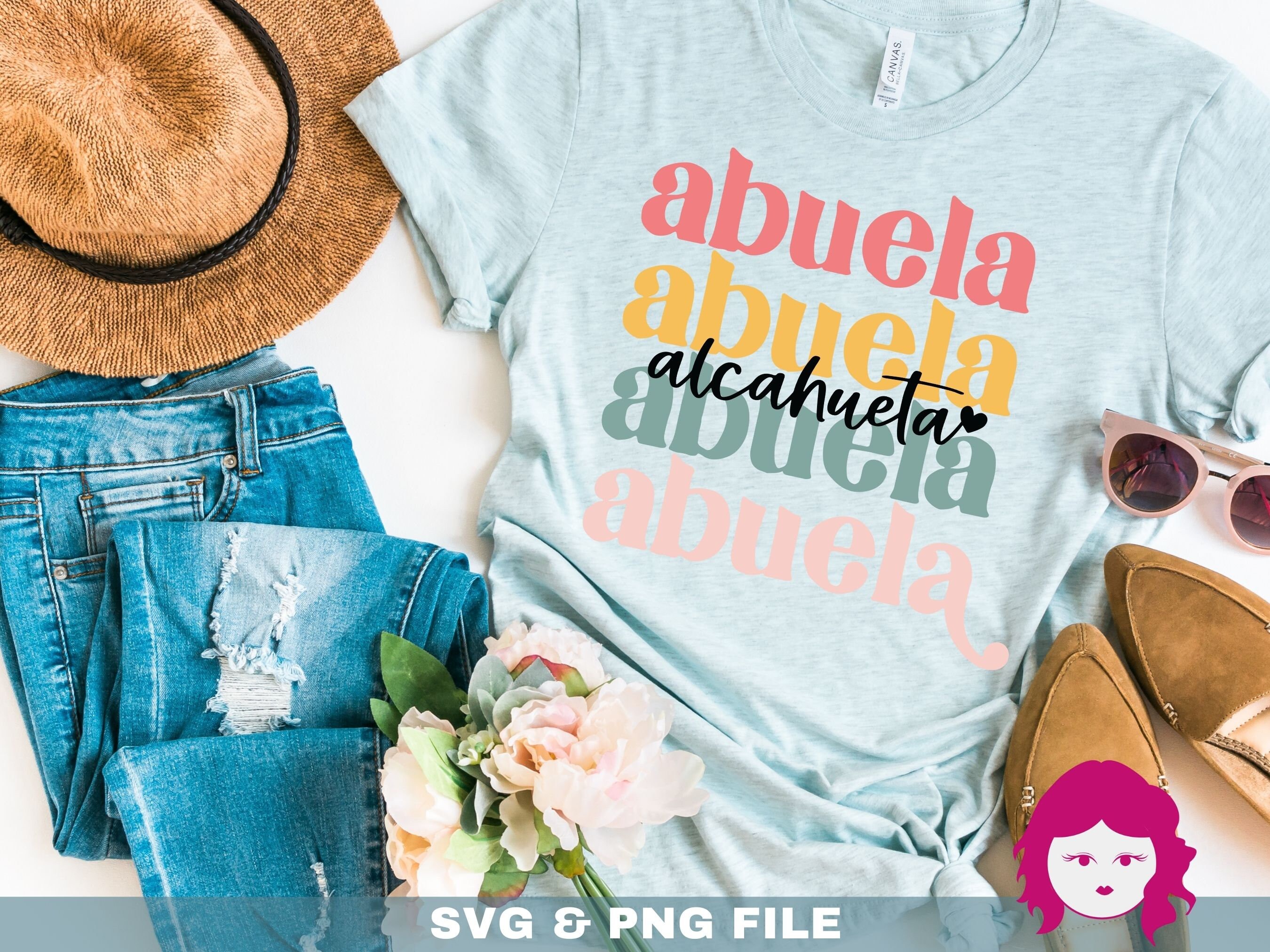 Abuela SVG Grandma PNG Granny Svg Mother's Day Gift - Etsy