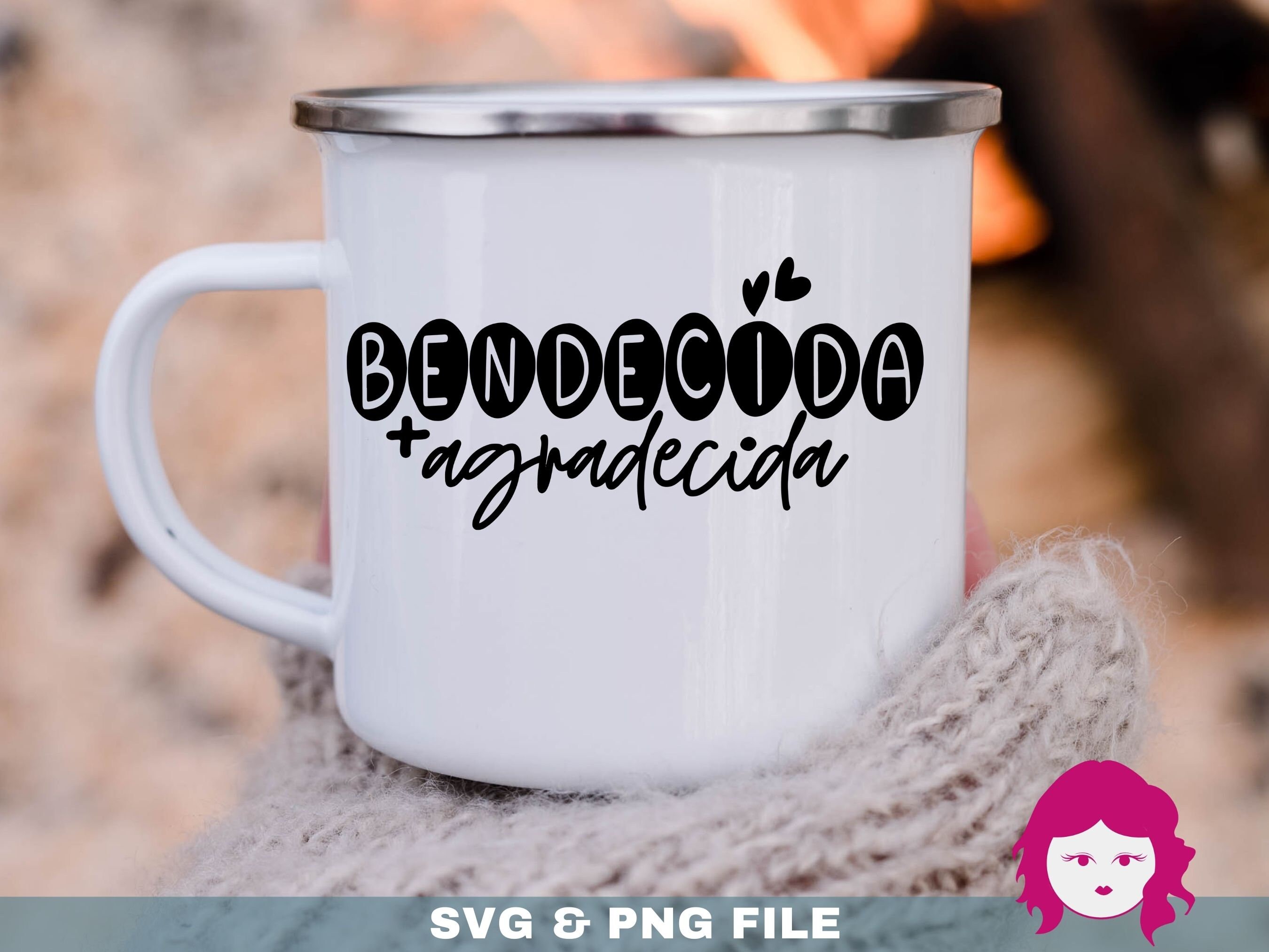 Agradecida Bendecida SVG, Thankful Grateful Blessed Svg, Christian ...