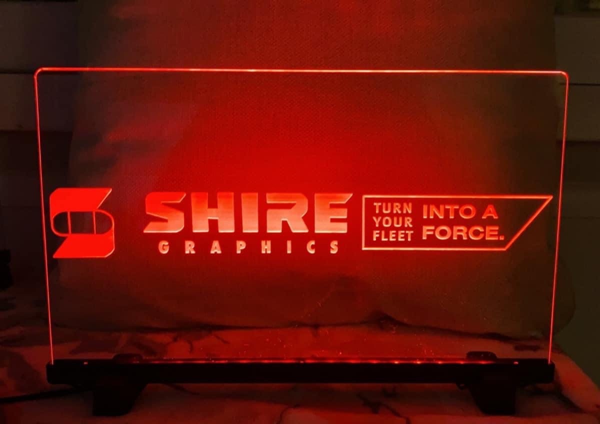 Laser Engraved Acrylic LED Sign With Remote - Etsy