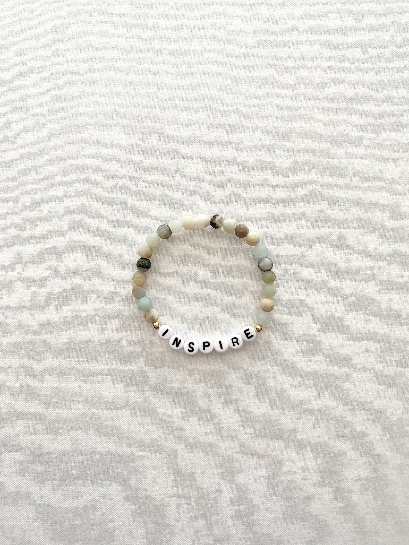 BRACELET | Handcrafted Stone Beaded Stacking Name Bracelet Earth Tones ...
