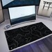 Techsource Mousepad - Topo Black V2 | 900x400/800x300 | Stitched Edges | Nonslip Rubber Base ...