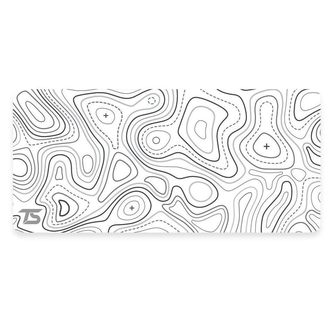 Techsource Mousepad - Topo White | 900x400/800x300 | Stitched Edges ...
