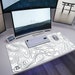 Techsource Mousepad Topo White XL, 2XL and 3XL With Stitched Edges ...