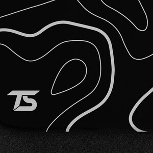 Techsource Mousepad - Topo Black V2 | 900x400/800x300 | Stitched Edges | Nonslip Rubber Base ...