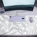 Techsource Mousepad Topo White XL, 2XL and 3XL With Stitched Edges ...