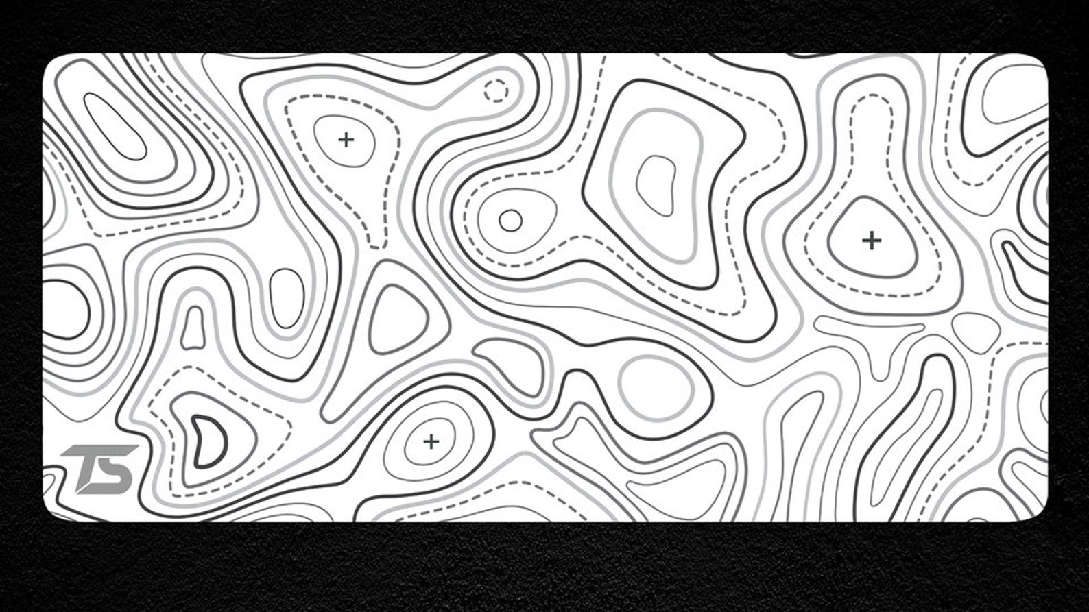 Techsource Mousepad Topo White XL, 2XL and 3XL With Stitched Edges ...