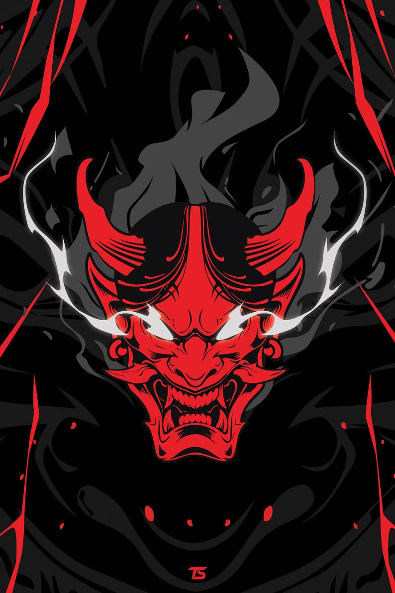 Techsource Acrylic Poster - Oni | 16x24" - Etsy