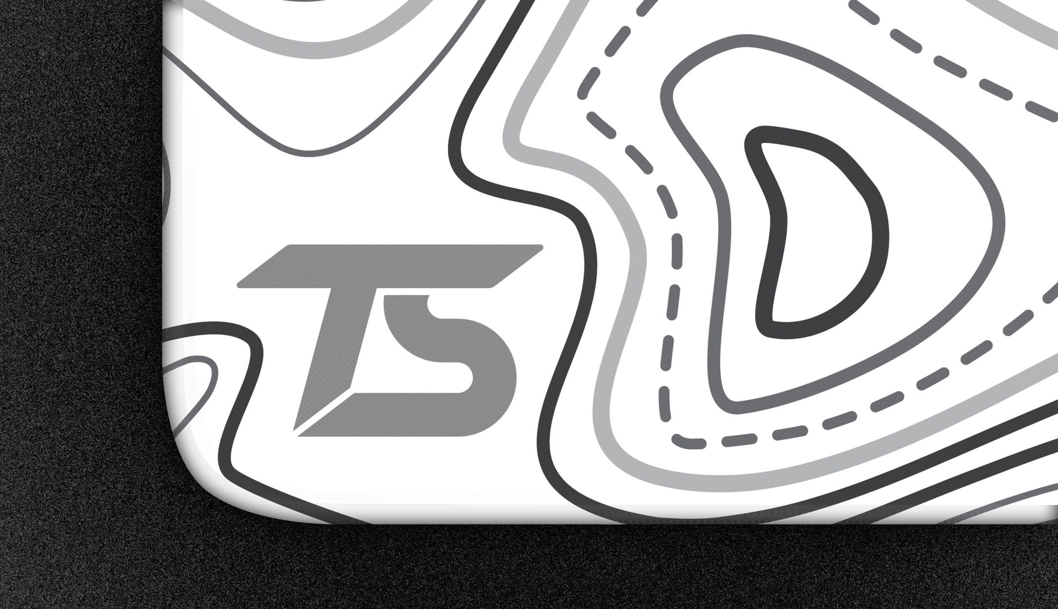 Techsource Mousepad - Topo White | 900x400/800x300 | Stitched Edges ...