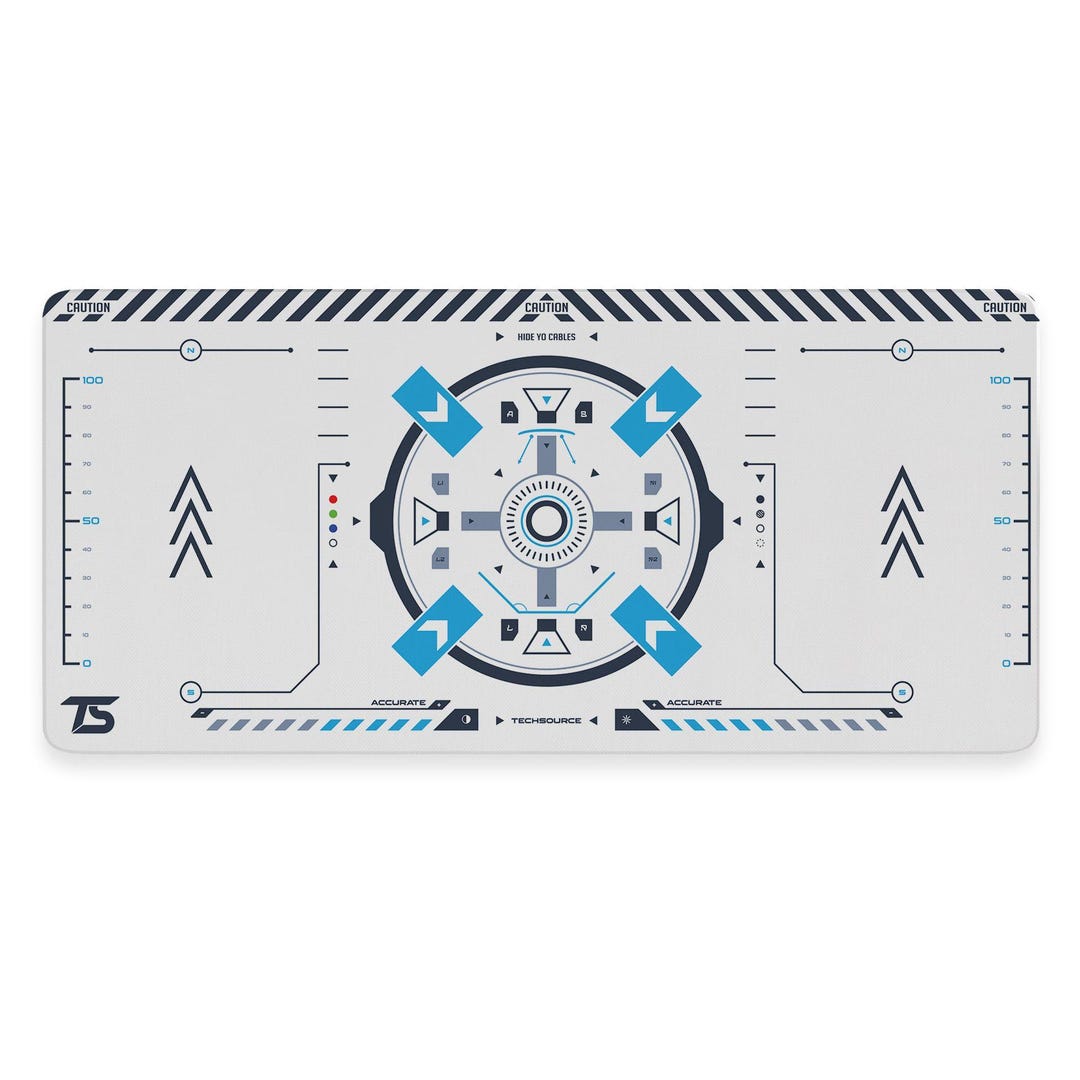 Techsource Mousepad - Cyberjunk White | 900x400/800x300 | Stitched ...