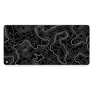 Techsource Mousepad - Topo Black V2 | 900x400/800x300 | Stitched Edges ...