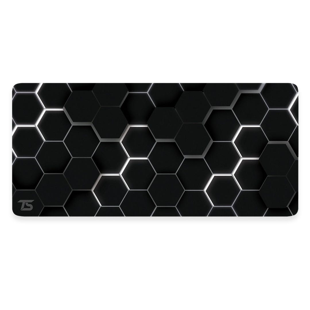 Techsource Mousepad - Hex Black | 900x400/800x300 | Stitched Edges ...