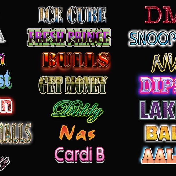 Bootleg rap tee font - Etsy.de