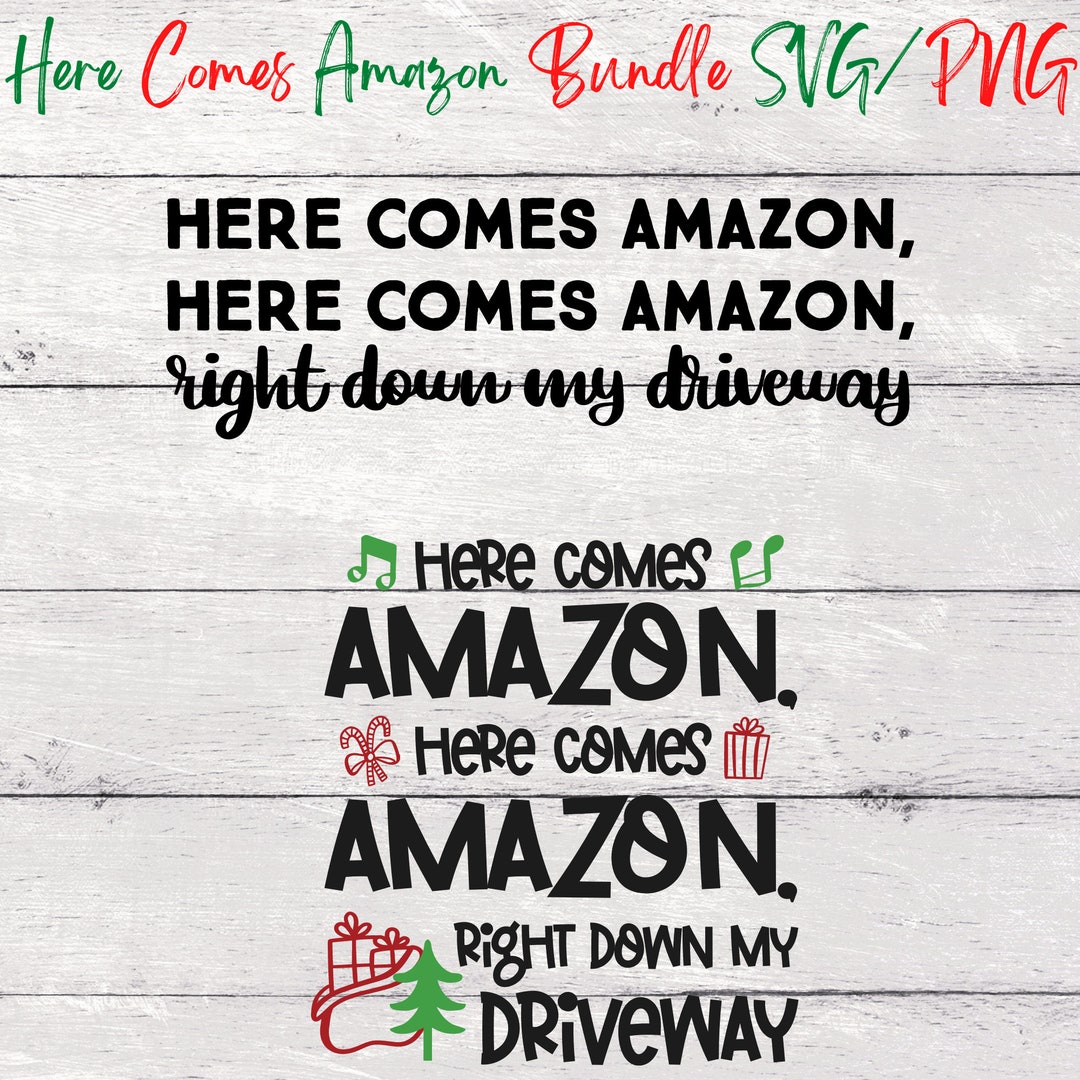 Here Comes Amazon Bundle SVG/PNG. Welcome Mat Svg. Holiday - Etsy