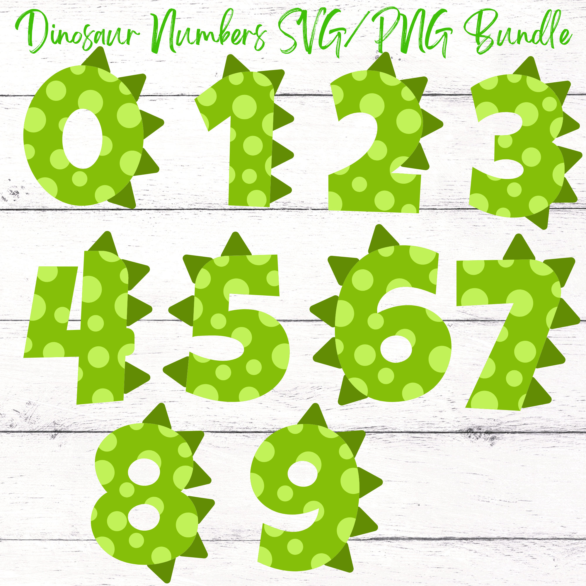 Números de dinosaurio SVG/PNG. Dinosaur Party Svg. Dinosaur - Etsy España