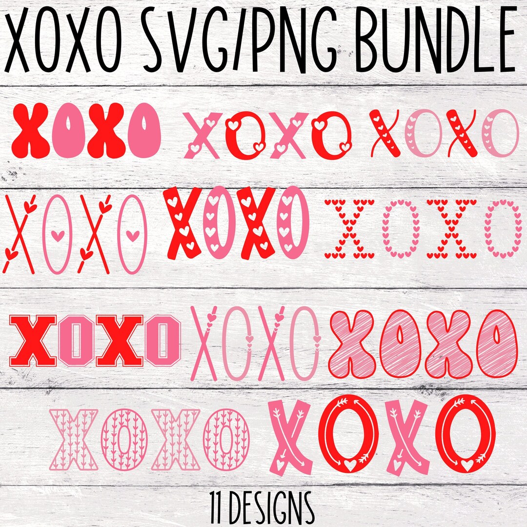 XOXO SVG Valentines Day SVG Love. Xoxo Valentines Day - Etsy