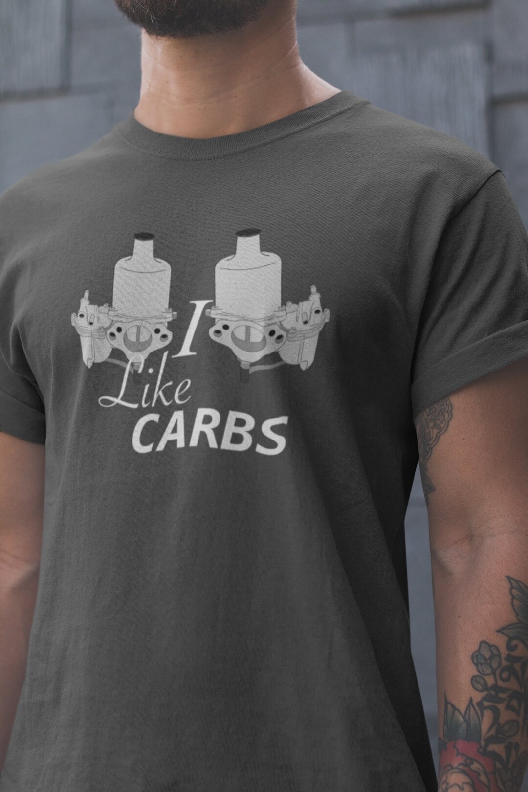I Like Carbs, Funny Car Pun Shirt, Pasta Pun, Carbohydrates, Old Car ...