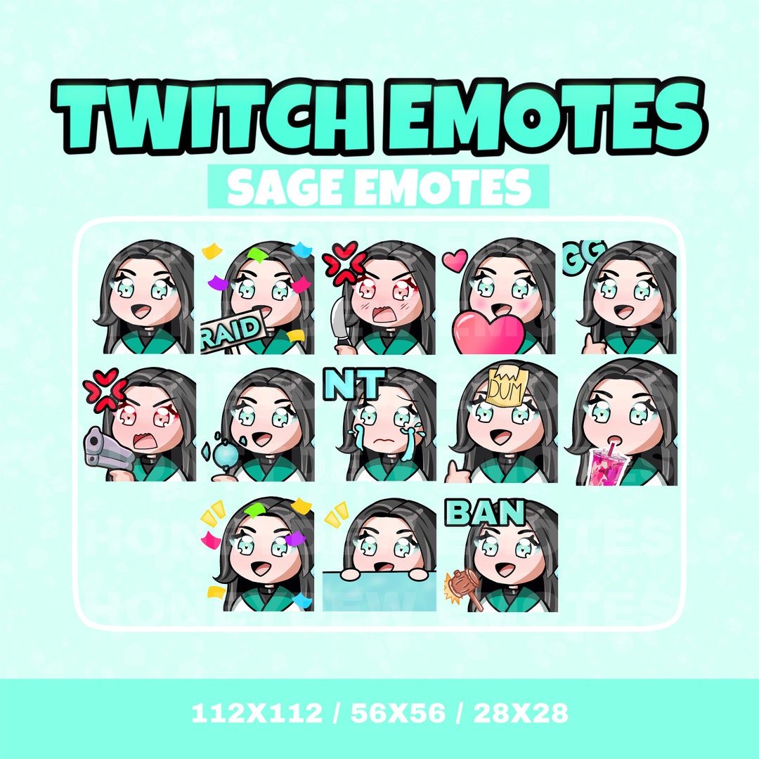 Twitch Emote | Valorant Emote | Sage Emote | Cute Emotes | Emotes ...