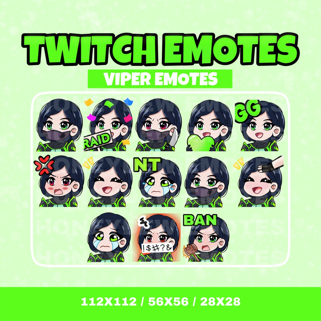 Twitch Emote | Valorant Emote | Viper Emote | Cute Emotes | Emotes ...