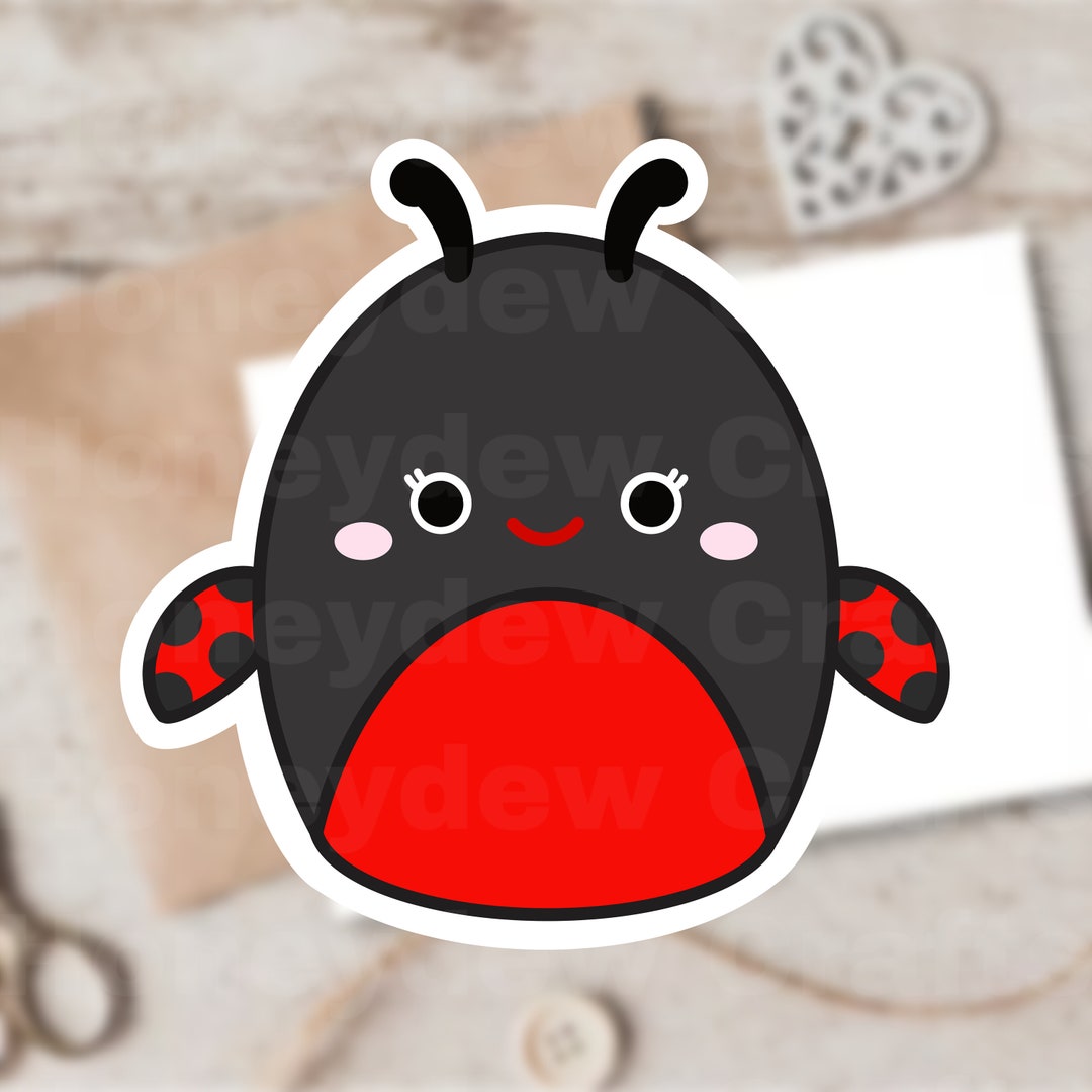 Ladybug Squishmallow Sticker: Waterproof Vinyl Decal - Etsy