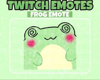 Kawaii Frog Emote for Twitch Youtube Discord Bit/cheer - Etsy