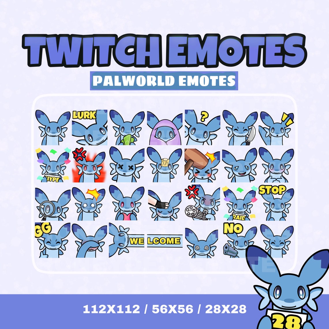 PALWORLD EMOTE Palworld Pokemon Emote Cute Emotes Emotes Pokemon Twitch ...
