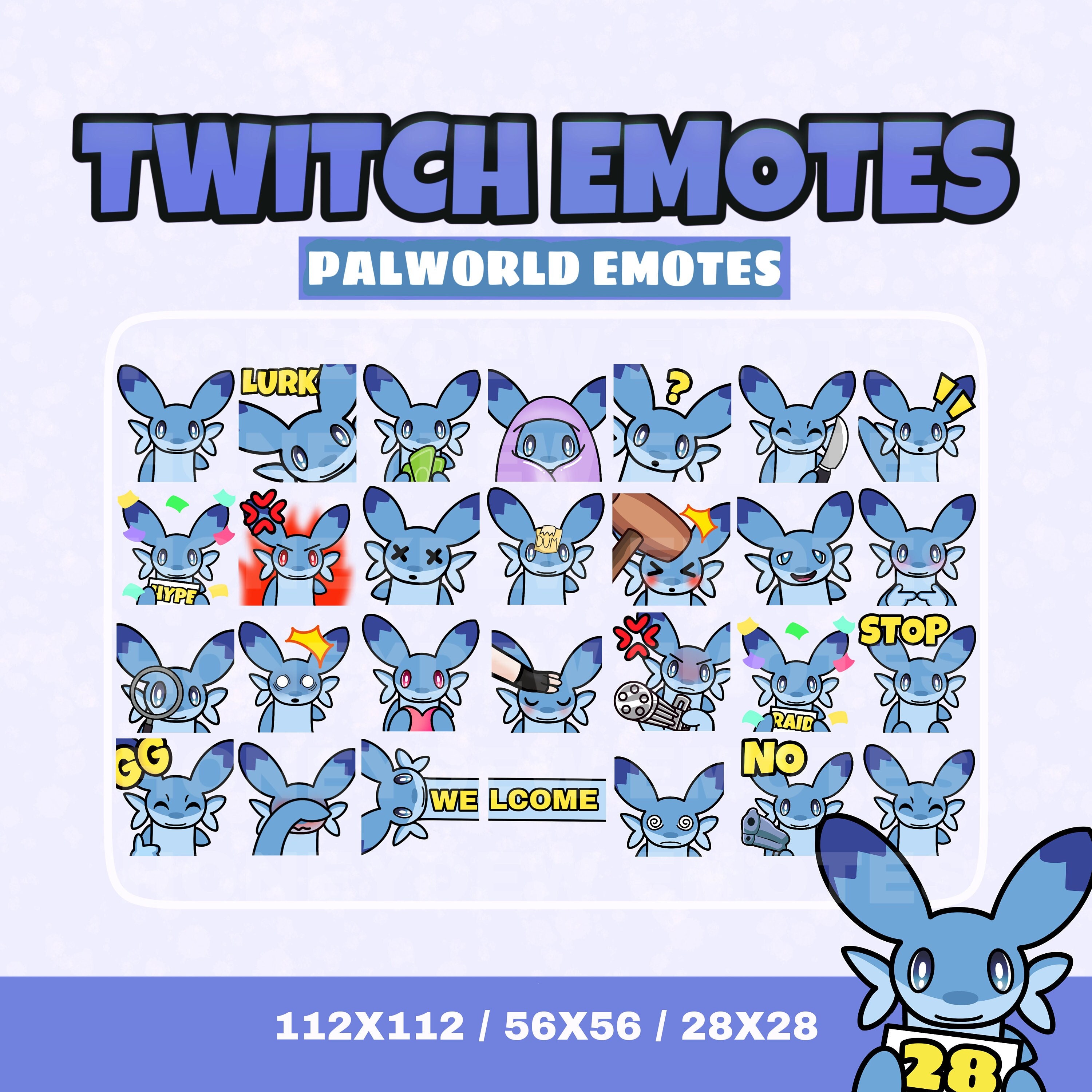 PALWORLD EMOTE / Palworld / Pokemon Emote / Lindos Emotes / Emotes ...
