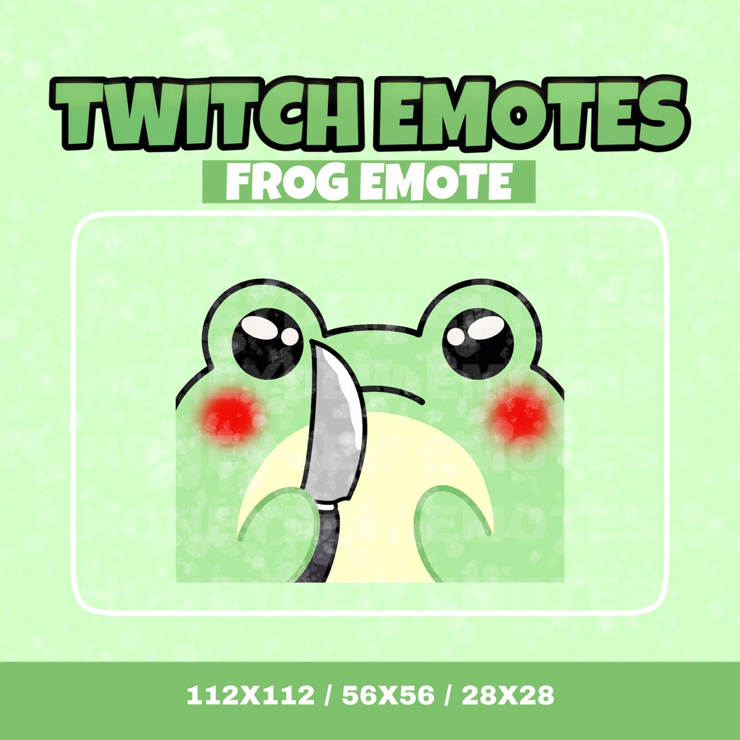 Twitch Emote Frog Emote Froggy Emote Cute Emotes Emotes Frogs Twitch ...