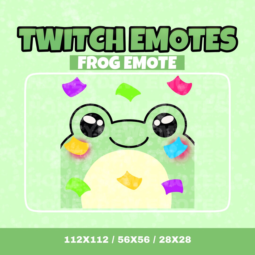 Twitch Emote Frog Emote Froggy Emote Cute Emotes - Etsy