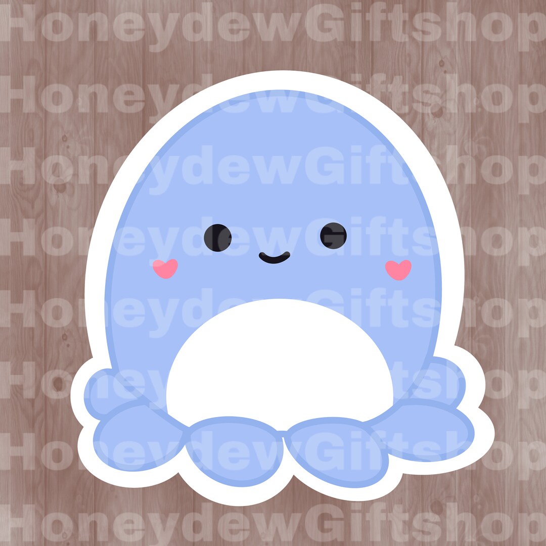 Squishmallow Octopus Sticker: Waterproof Vinyl Decal - Etsy