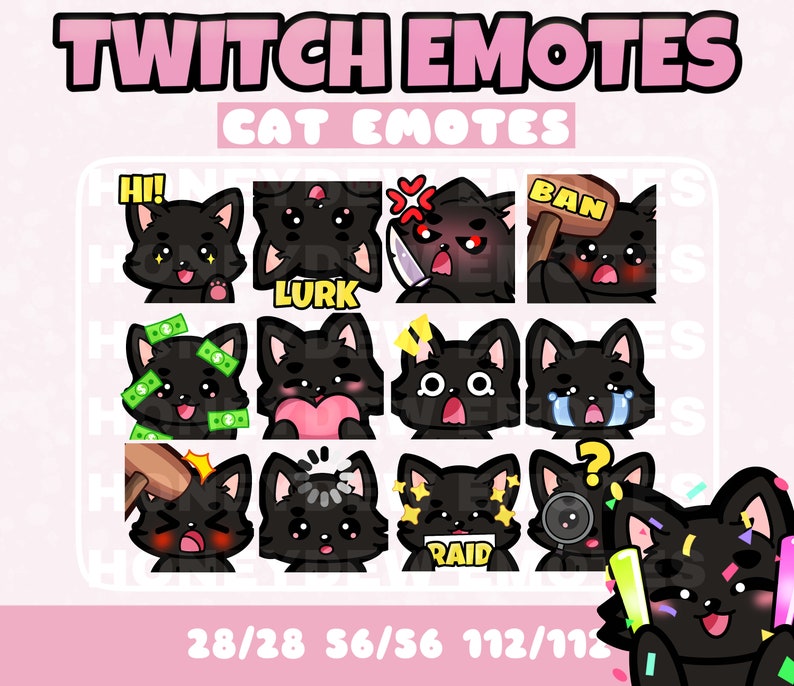 Twitch Emote Cat Emote Kitten Emote Cute Emotes Emotes Tiktok Twitch ...