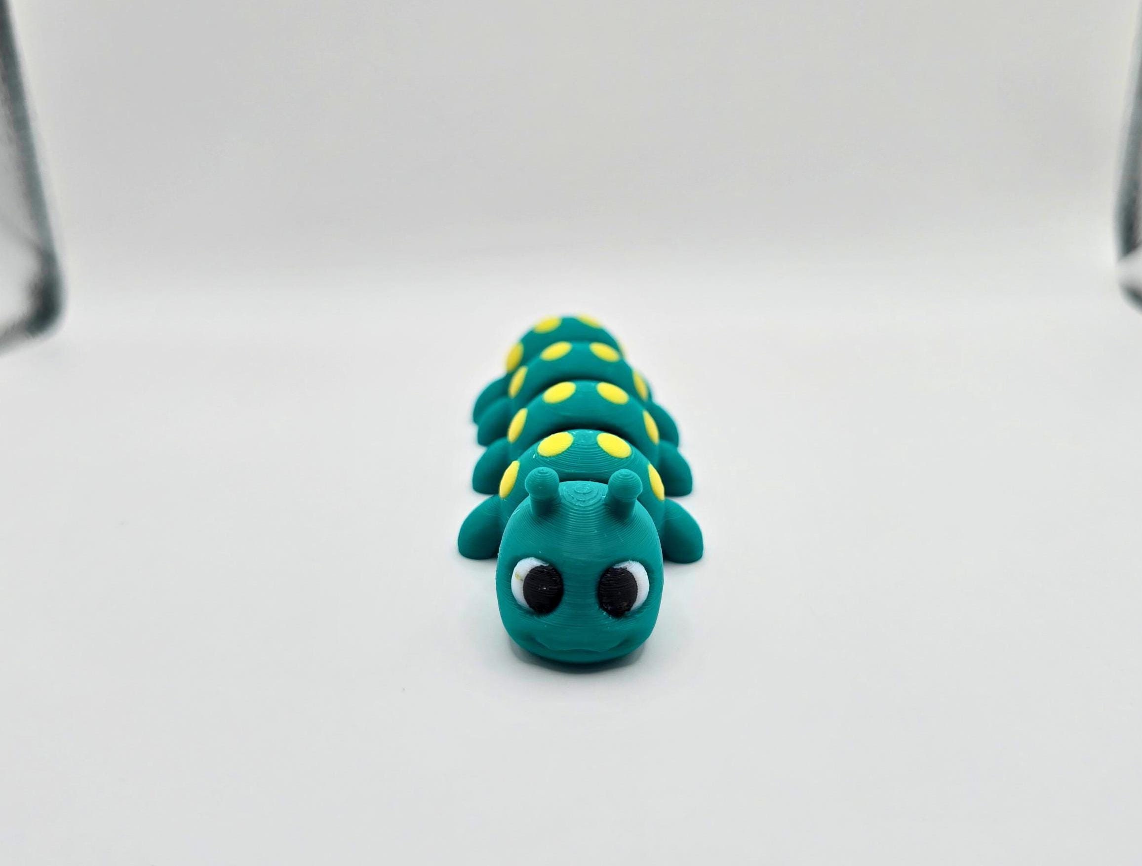 Caterpillar Articulating Fidget Toy Flexi Dragons Flexible ADHD, Autism ...