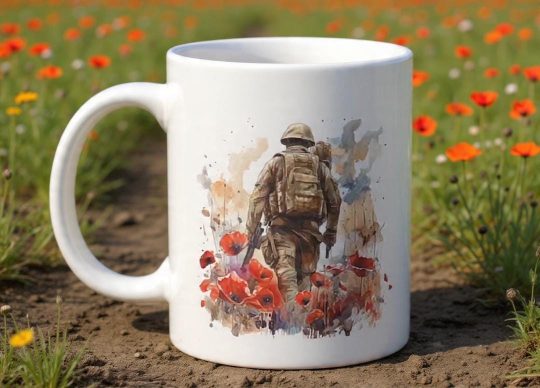 Military VE Day Gift Mug, a Lovely Idea to Gift a Veteran, Can Be ...