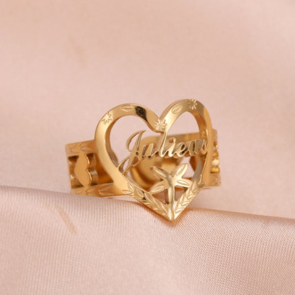 Nameplate Ring - Etsy