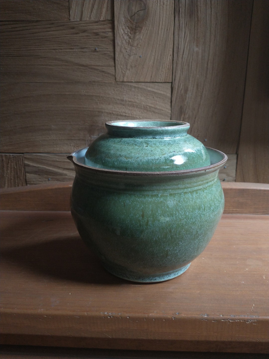 Handmade Four Cup Fermentation Crock or Onggi, Wild Ferment Jar With ...