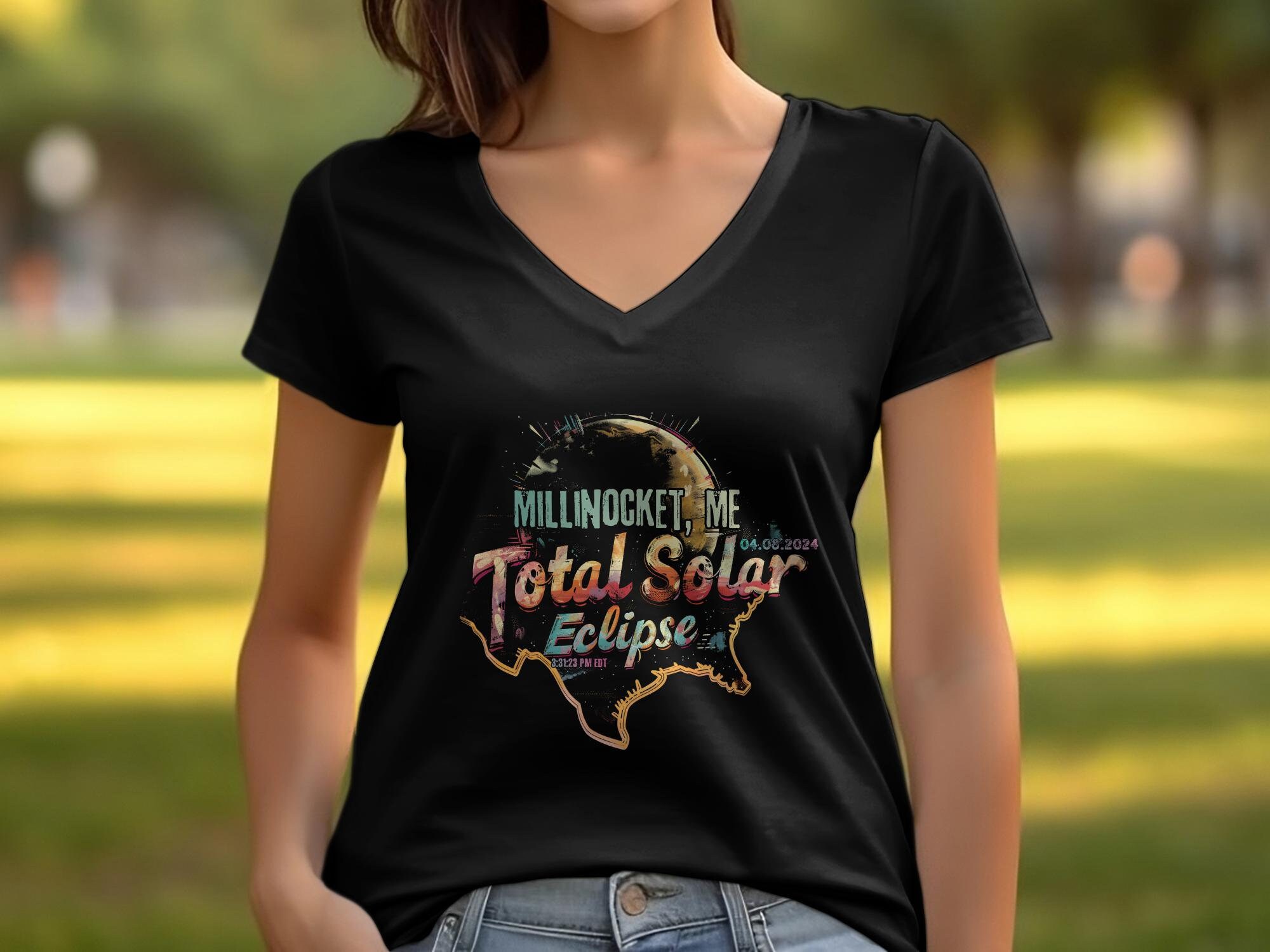 Millinocket, ME 2024 Total Solar Eclipse Commemorative T-shirt, Celestial Event Tee, Unique ...