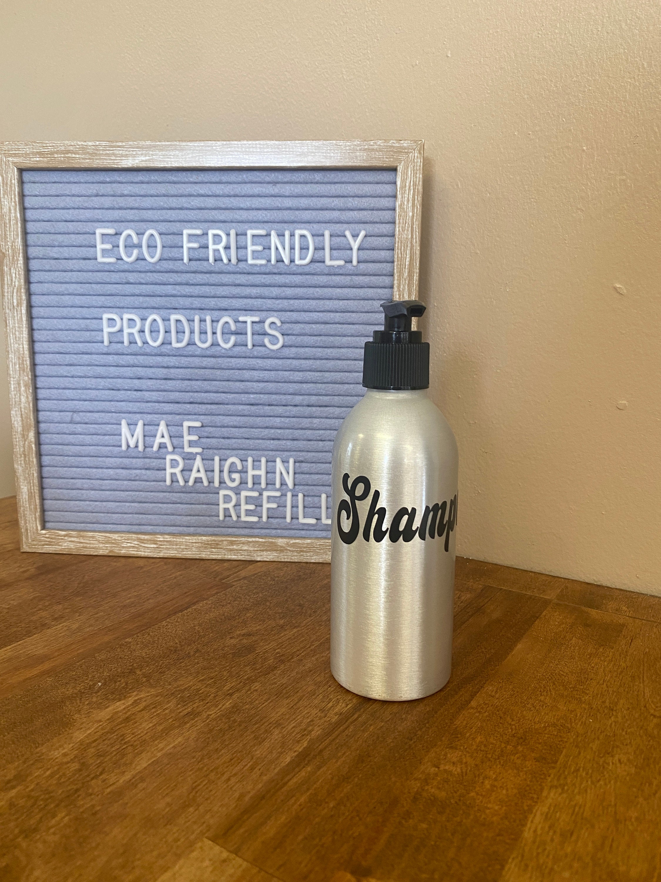 Aluminum Refillable Shower Bottles, Set of 3, Shampoo, Conditioner ...
