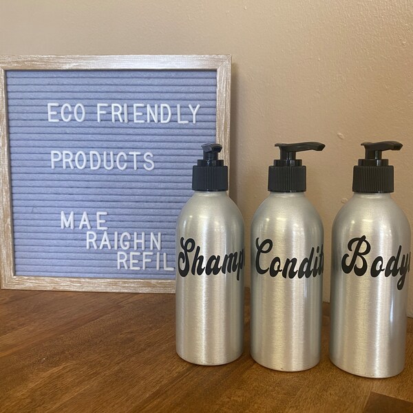 Bathroom Refillable Bottles - Etsy