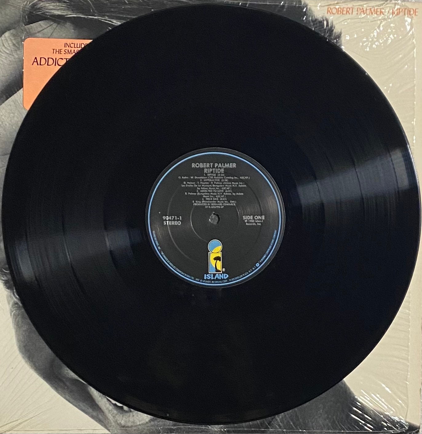 Robert Palmer / Riptide Vinyl LP Record Album in Shrink With - Etsy