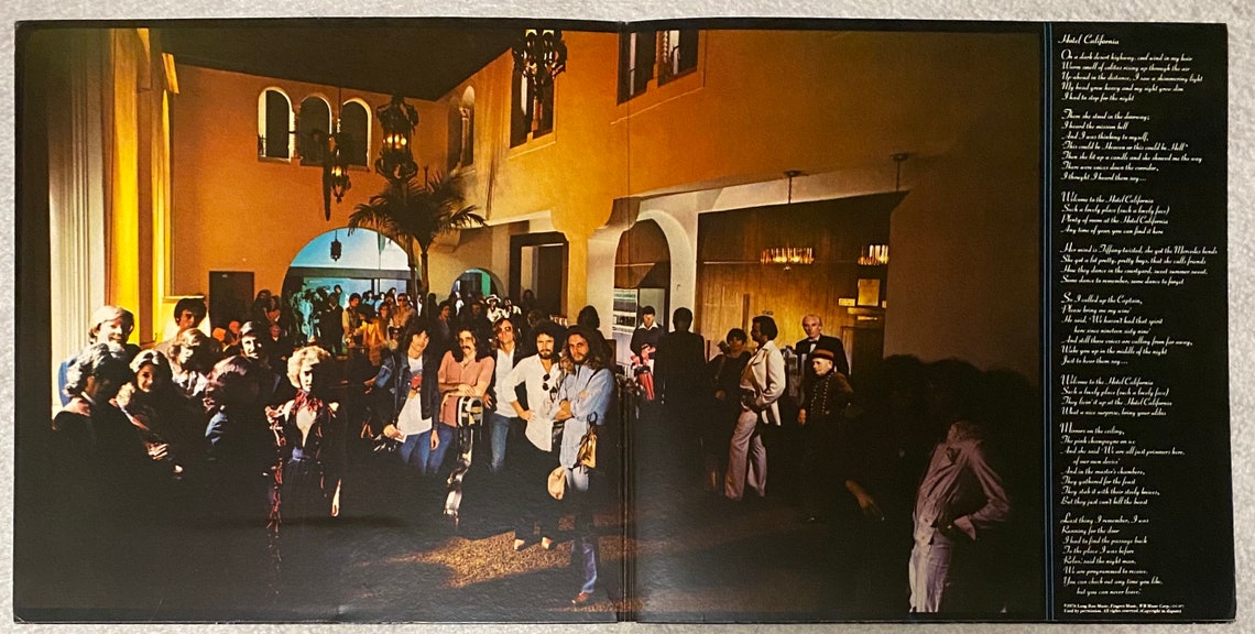 Vintage Eagles / Hotel California Vinyl LP Record Album 1976 Rock With ...