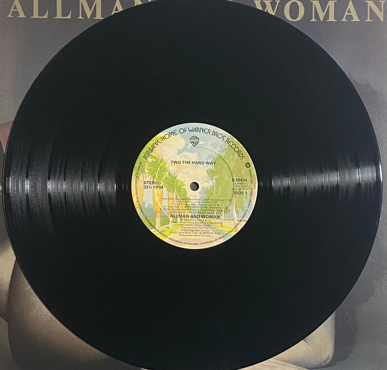Allman and Woman Cher and Gregg Allman / Two the Hard Way - Etsy