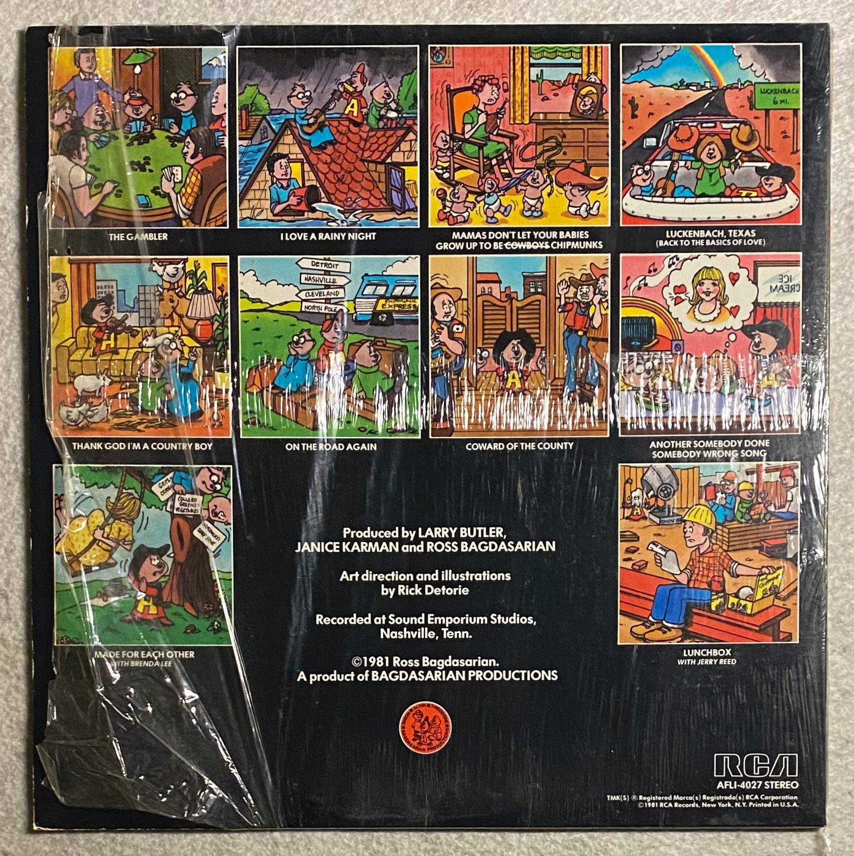 Vintage the Chipmunks Alvin Simon and Theodore / Urban Chipmunk Vinyl ...