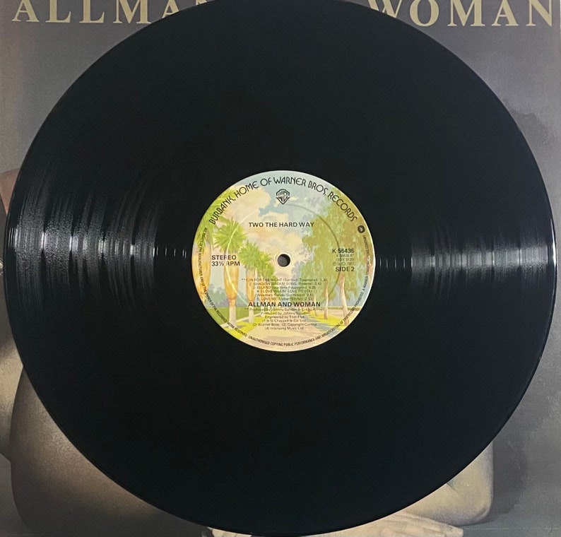 Allman and Woman Cher and Gregg Allman / Two the Hard Way - Etsy