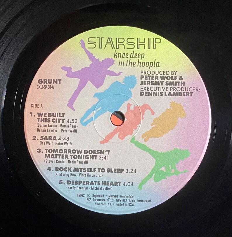 Starship / Knee Deep in the Hoopla Vinyl LP Record Album 1985 Rock AOR ...