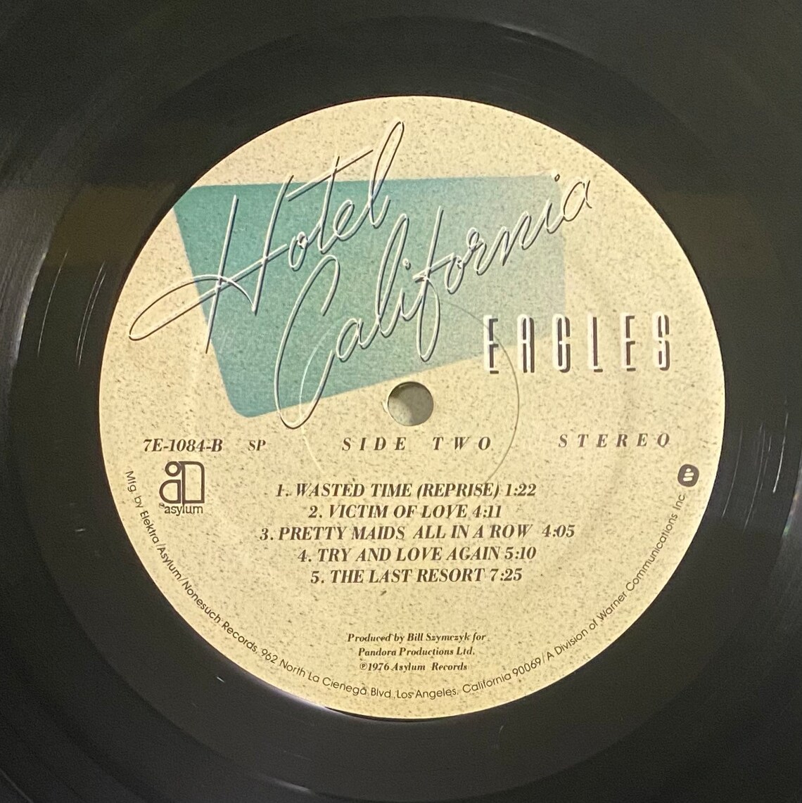 Vintage Eagles / Hotel California Vinyl LP Record Album 1976 Rock With ...