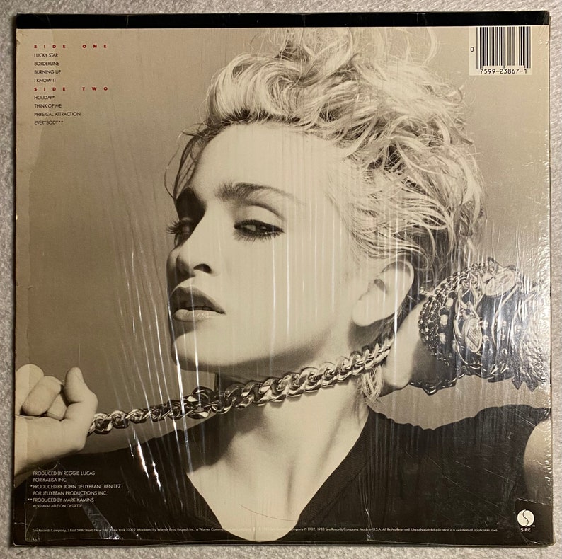 Madonna / Self Titled Vinyl LP Record Album 1983 Dance Pop Post Disco ...