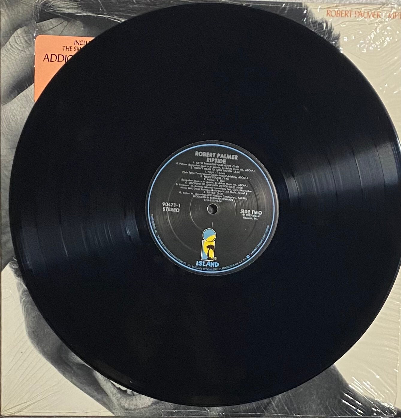 Robert Palmer / Riptide Vinyl LP Record Album in Shrink With - Etsy