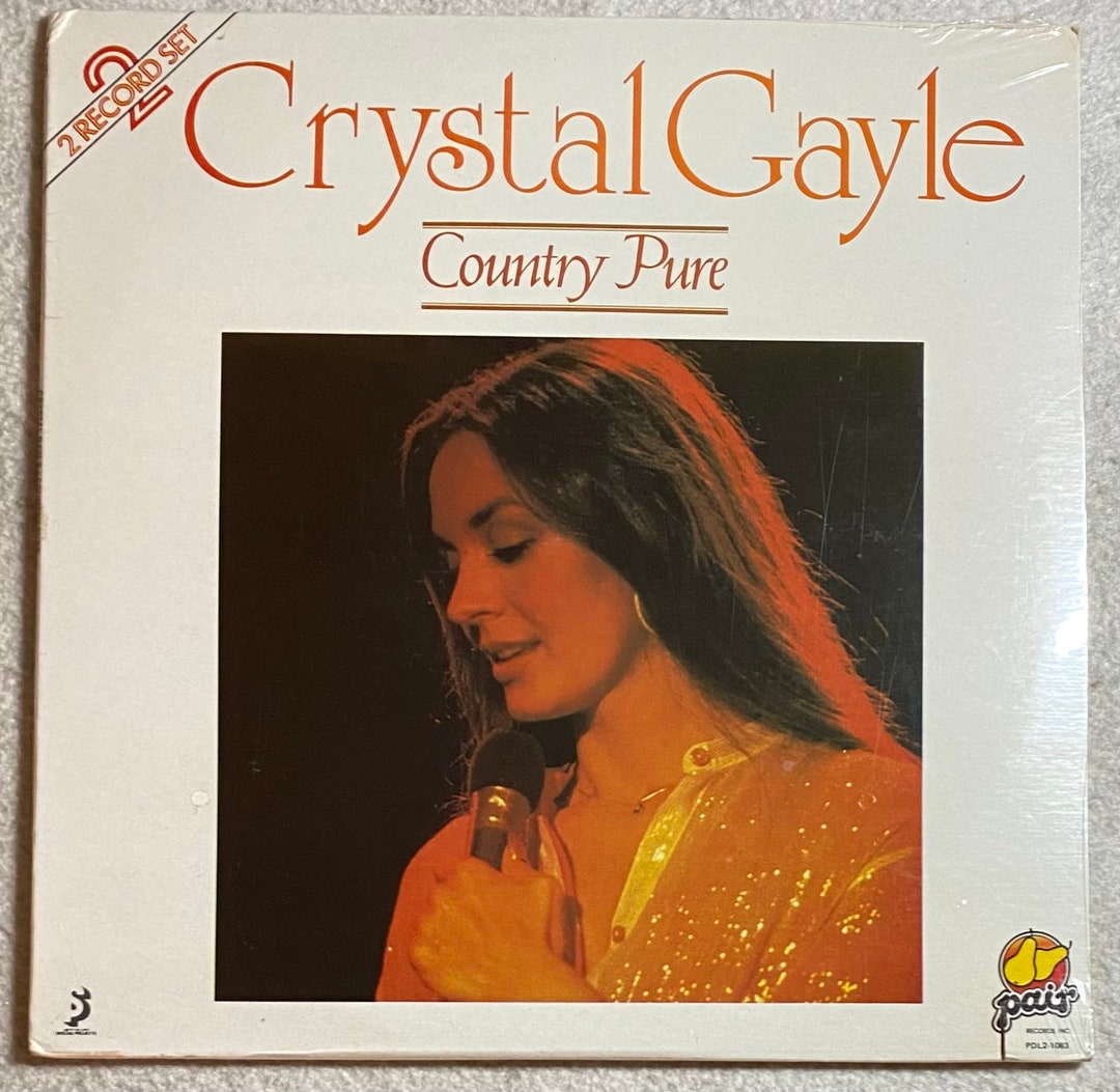 Sealed Crystal Gayle / Country Pure - 2 Vinyl LP Record Albums 1984 "we ...