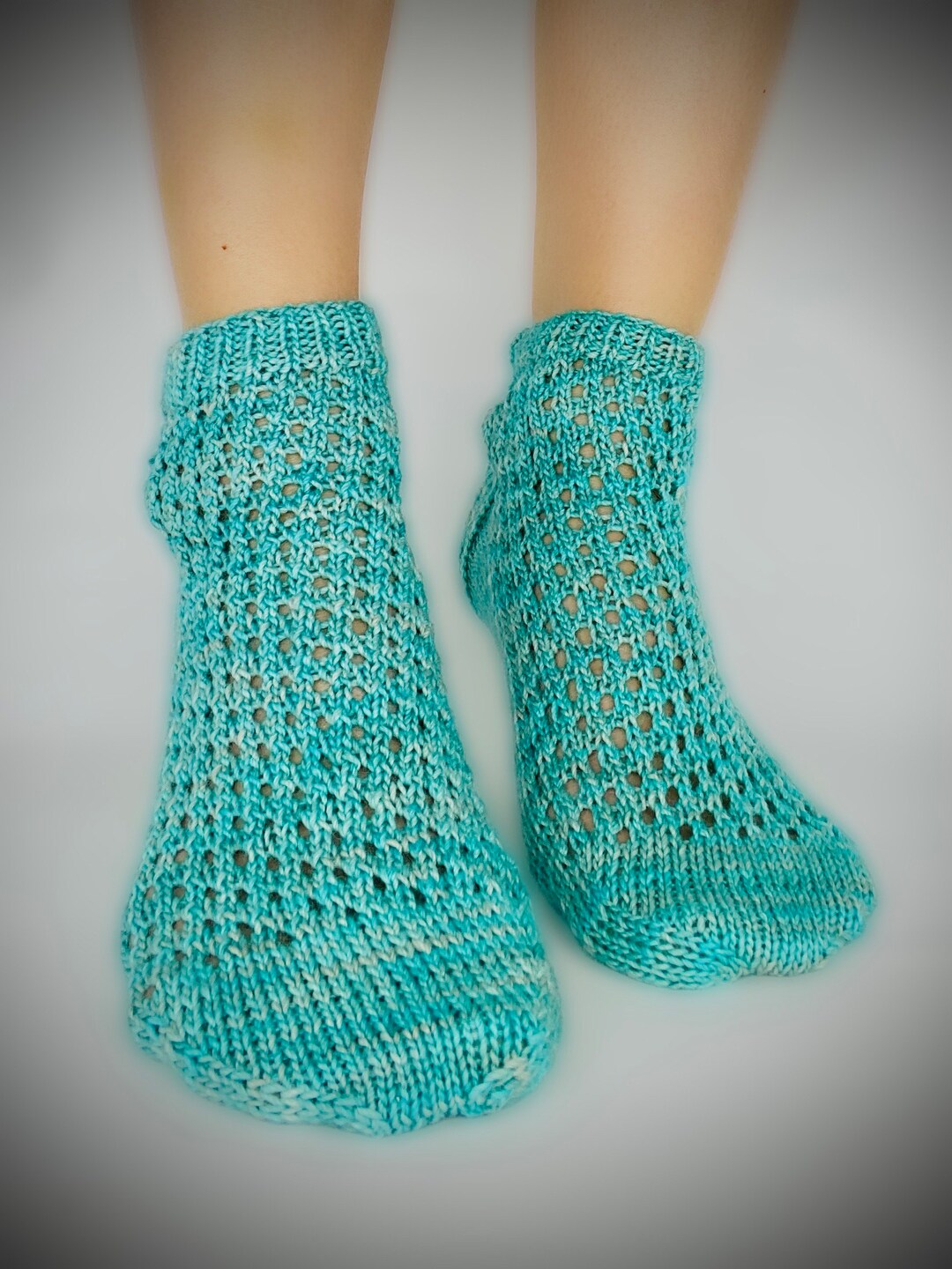 Lace Sock Knitting Pattern, Two Lace Knitting Sock Designs, Lace Sock ...