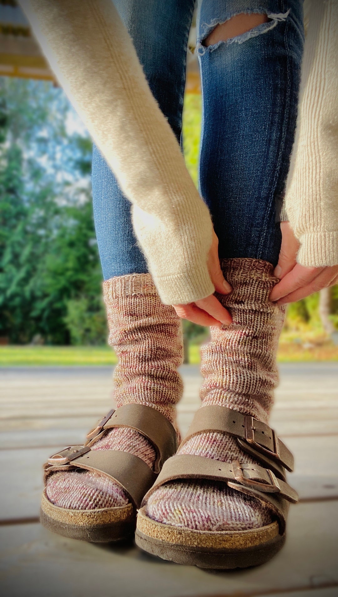 Basic Beginner Sock Knitting Pattern in Sport Weight Yarn - PDF ...