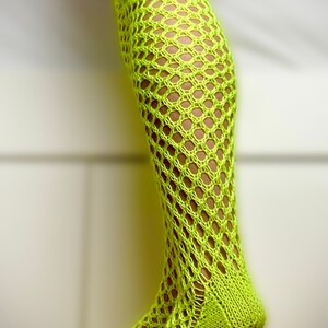 Thigh High Sock Knitting Pattern, Mesh Knit Sock Pattern - PDF Download ...